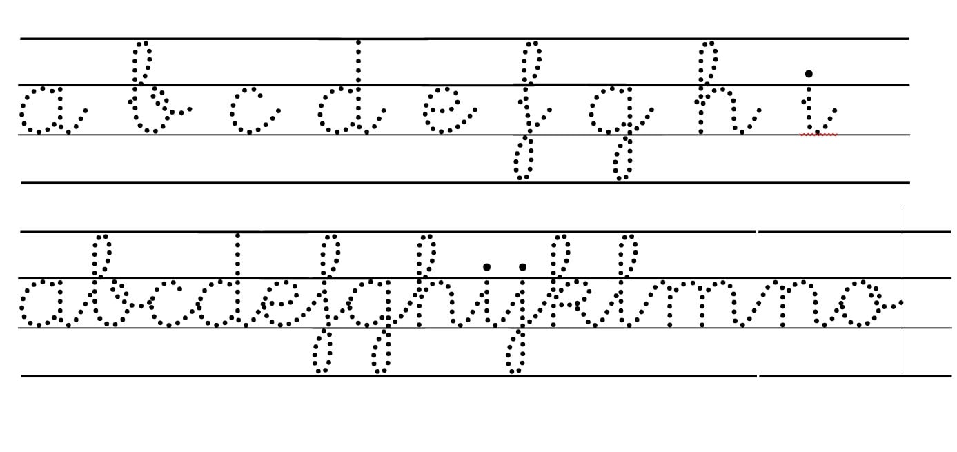 Tracing Cursive Font, Customize Worksheet, Learn to Write, Writing Font ...