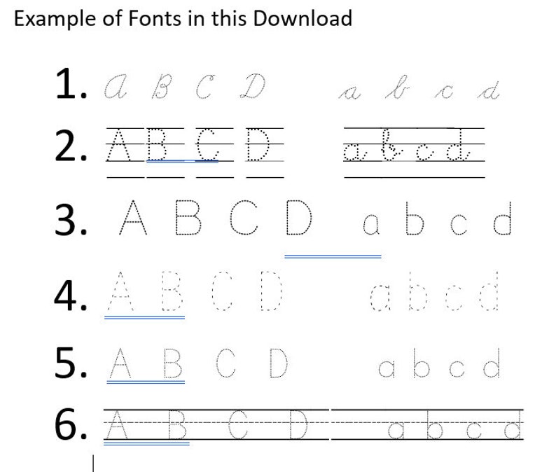 Tracing Font, Include Cursive Font, Customize Worksheet, Learn to Write ...