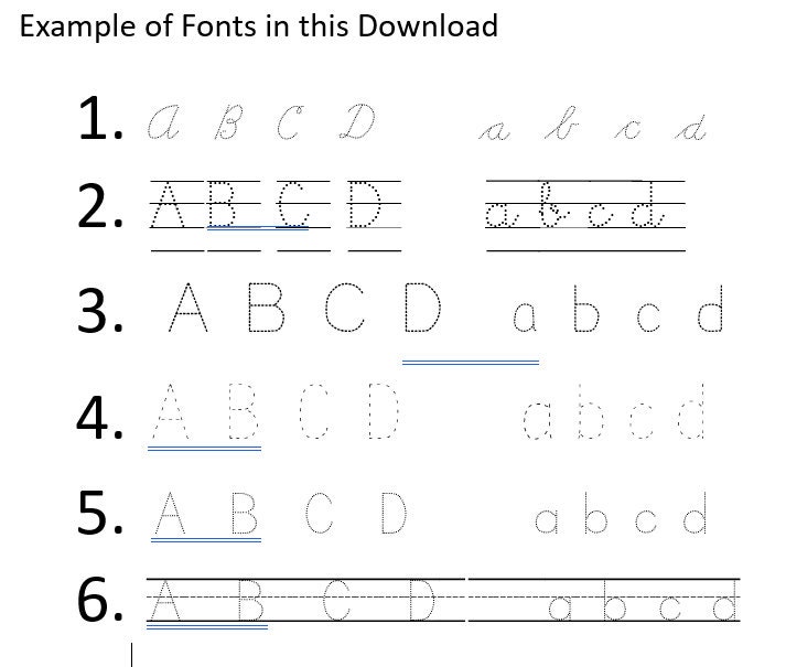 Tracing Font, Include Cursive Font, Customize Worksheet, Learn to Write ...