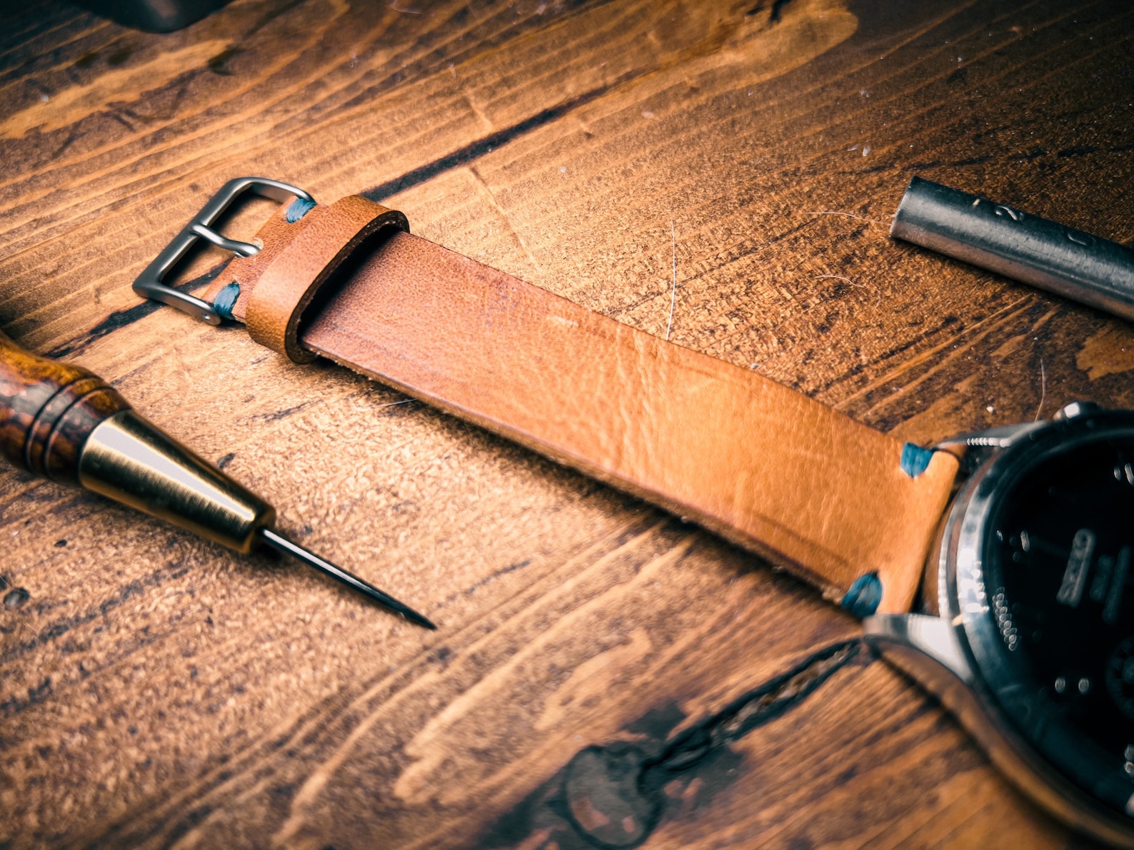 The Jameson Handcrafted Custom Leather Watch Strap Leather - Etsy