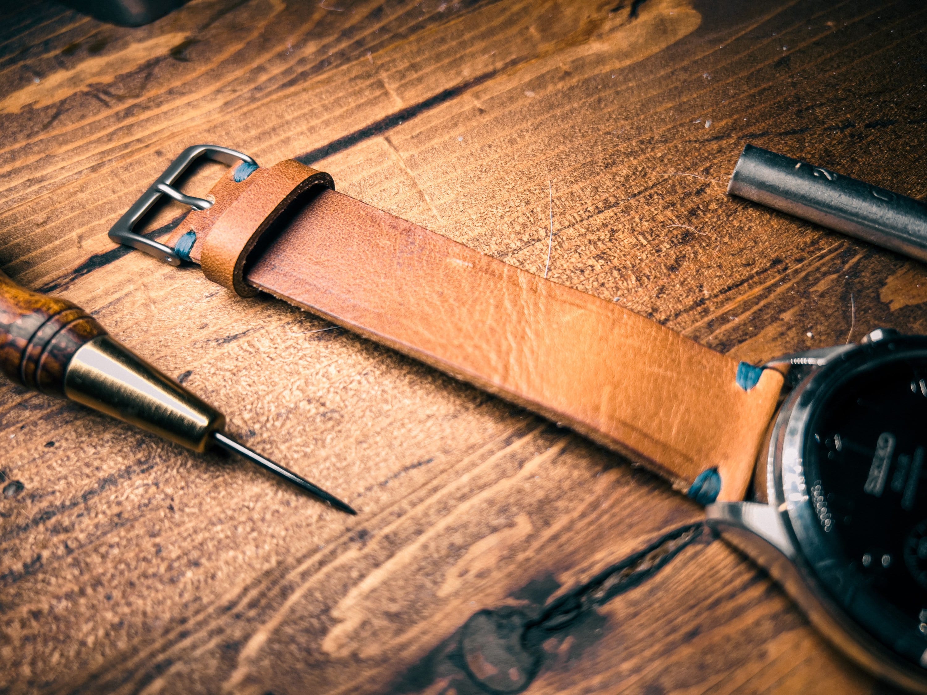 The Jameson Handcrafted Custom Leather Watch Strap Leather - Etsy