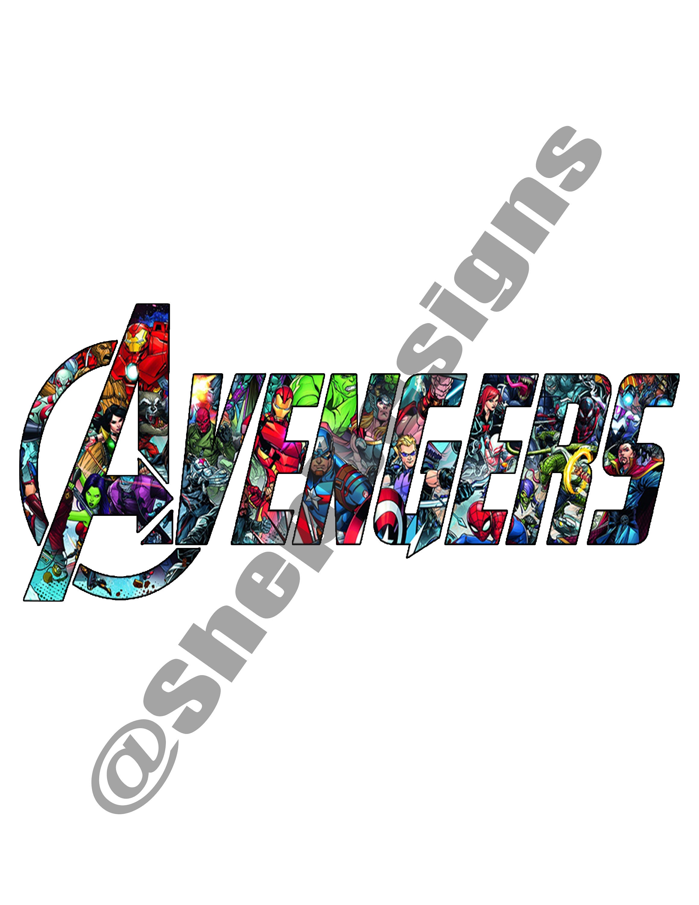 Marvel Avengers Digital Download Print - Etsy