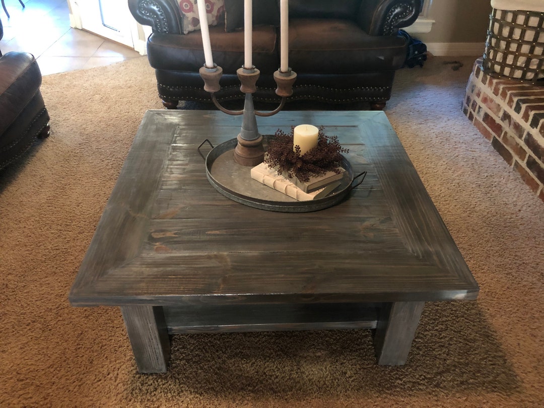 White Washed Farmhouse Table - Etsy