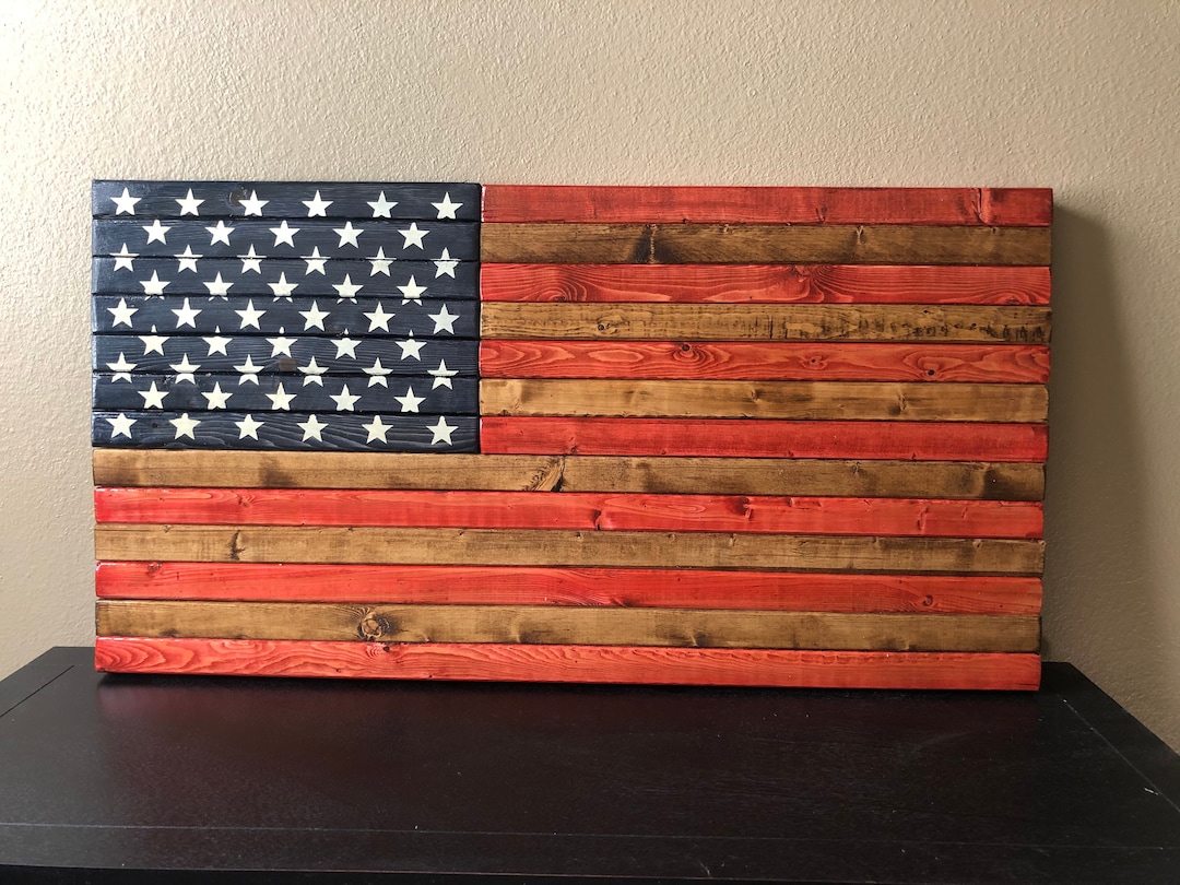 Rustic Wooden Flag - Etsy