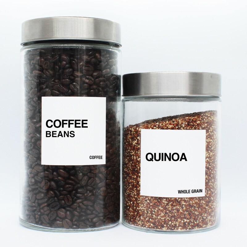 Minimalist Pantry Labels - Etsy