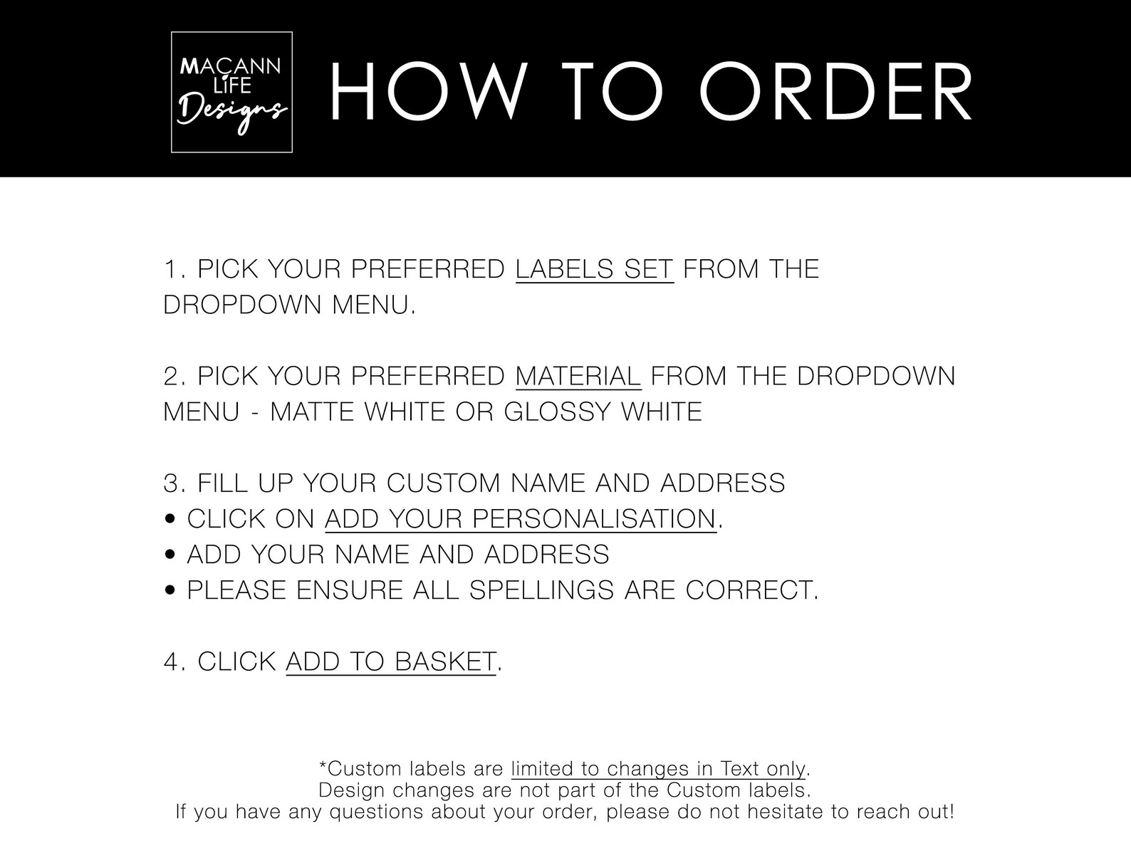 GUEST Address Labels Minimalist Labels Custom Address - Etsy