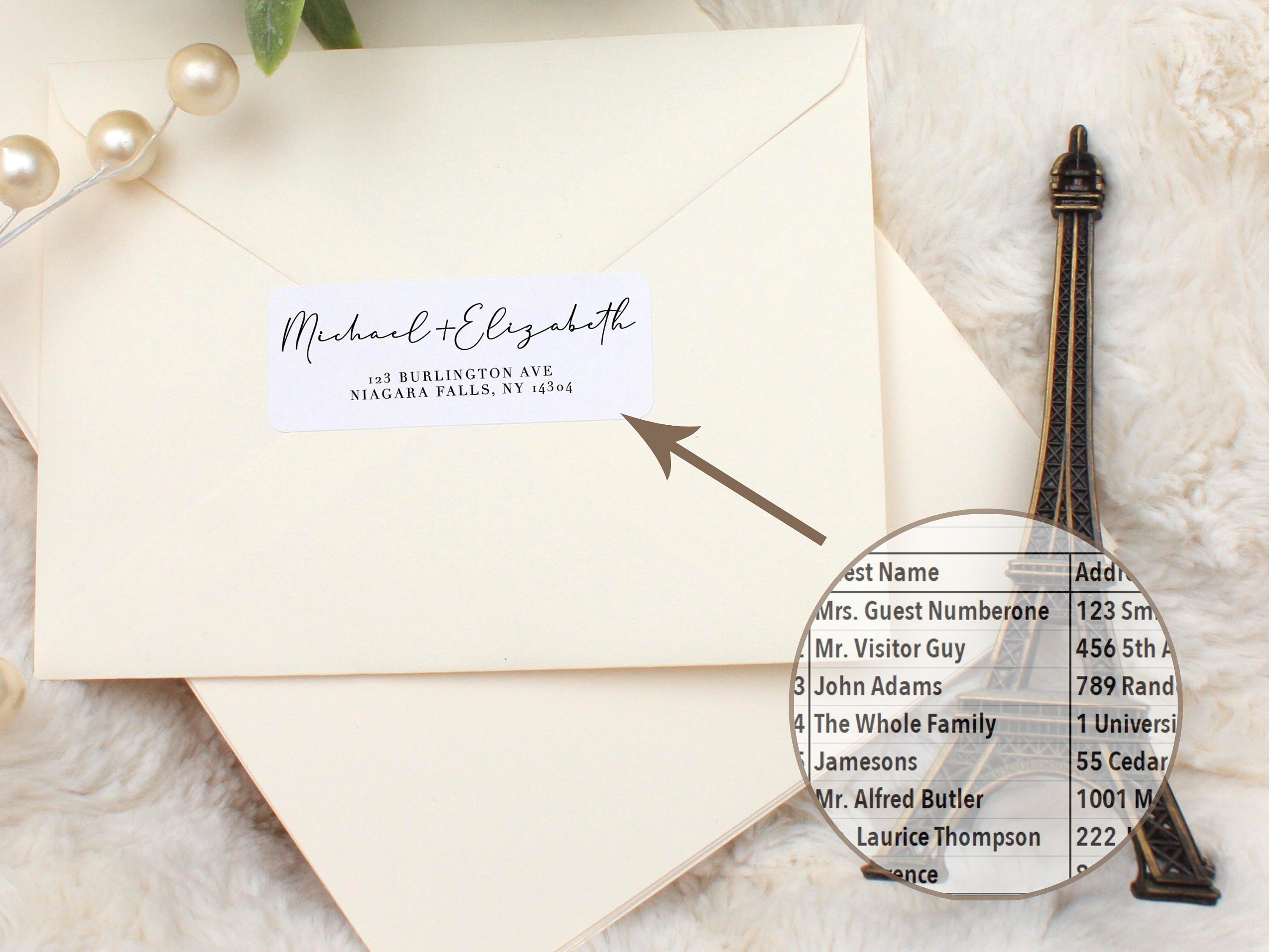 GUEST Address Labels • Minimalist Labels • Custom Address Labels ...