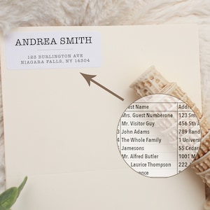 GUEST Address Labels • Minimalist Labels • Custom Address Labels ...