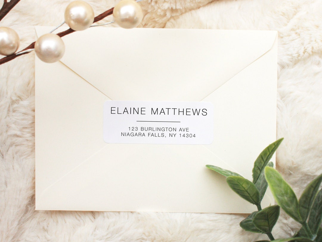 Minimalist Clean Labels • Return Address Labels • Custom Labels ...