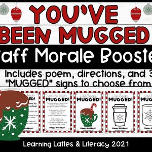 You've Been MUGGED Holiday December Staff Morale Fun - Etsy