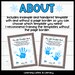 Snowflake Handprint Poem and Craft Template Winter Preschool ...