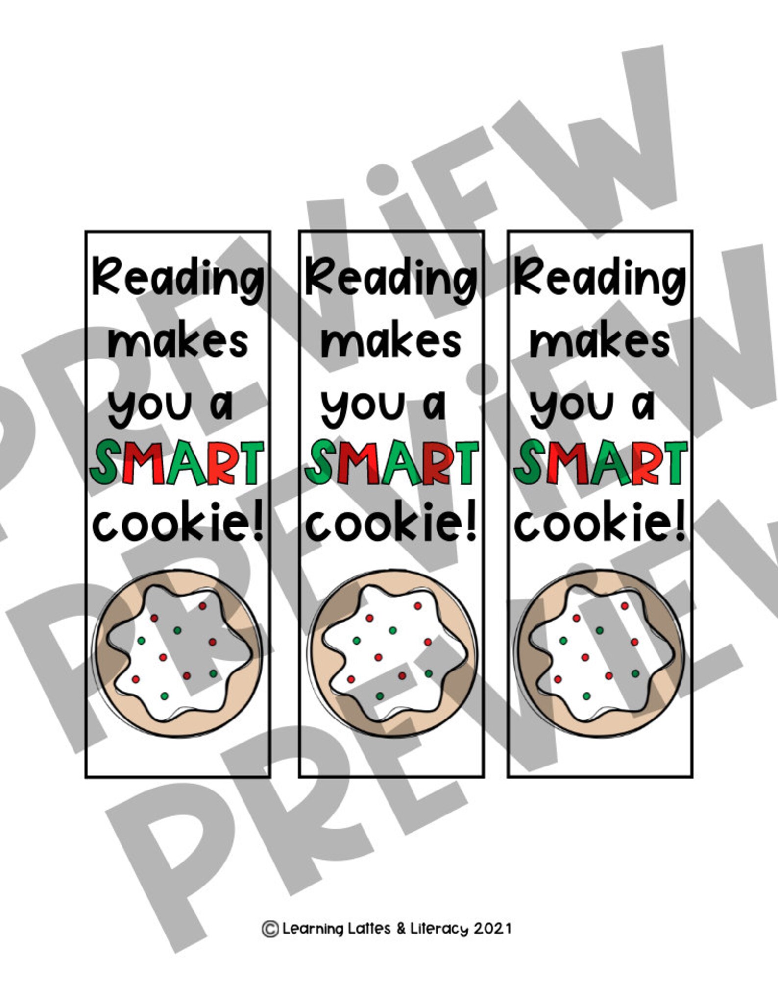 Christmas Bookmarks for Students Holiday Bookmarks Merry - Etsy