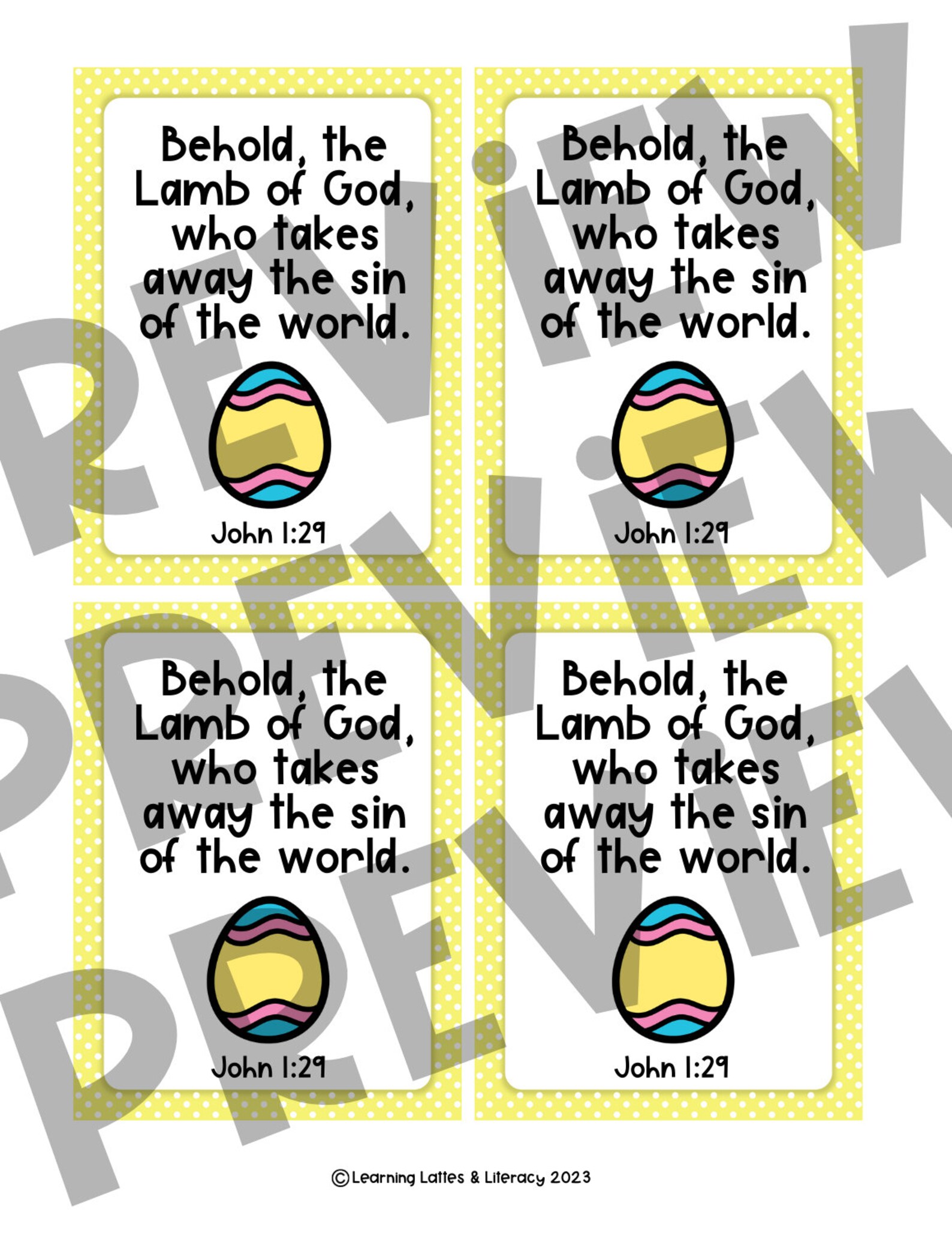 Christian Easter Gift Tags He is Risen Easter Egg Scripture Gift Tags ...