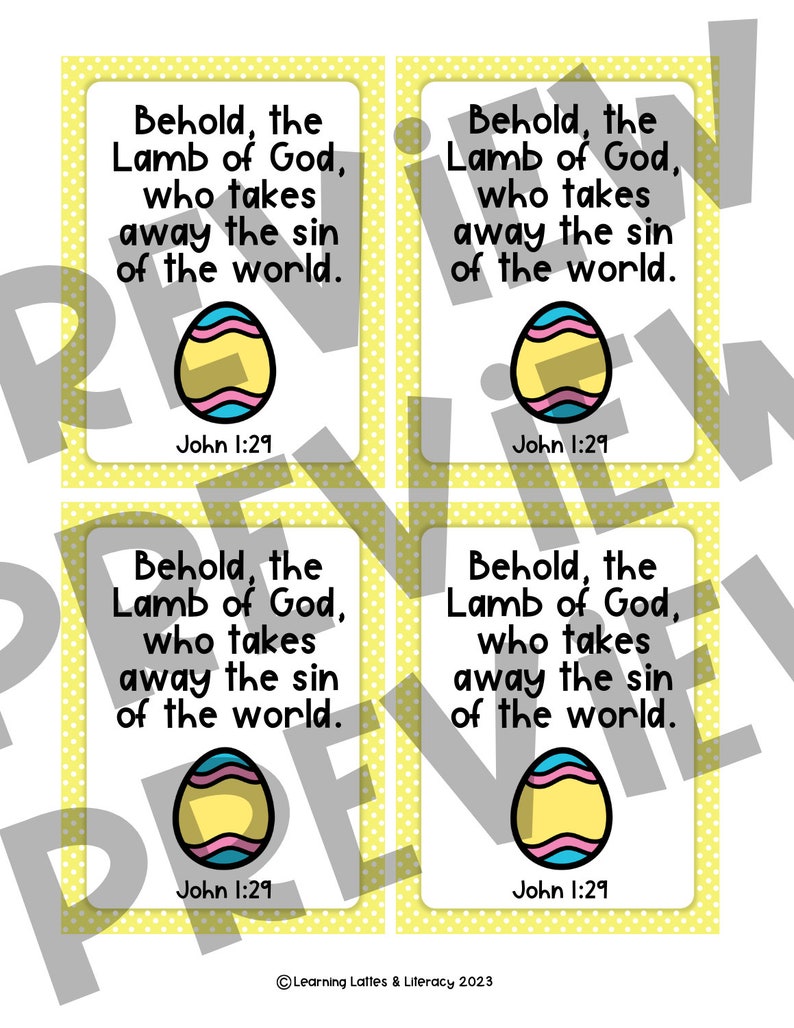 Christian Easter Gift Tags He is Risen Easter Egg Scripture Gift Tags ...