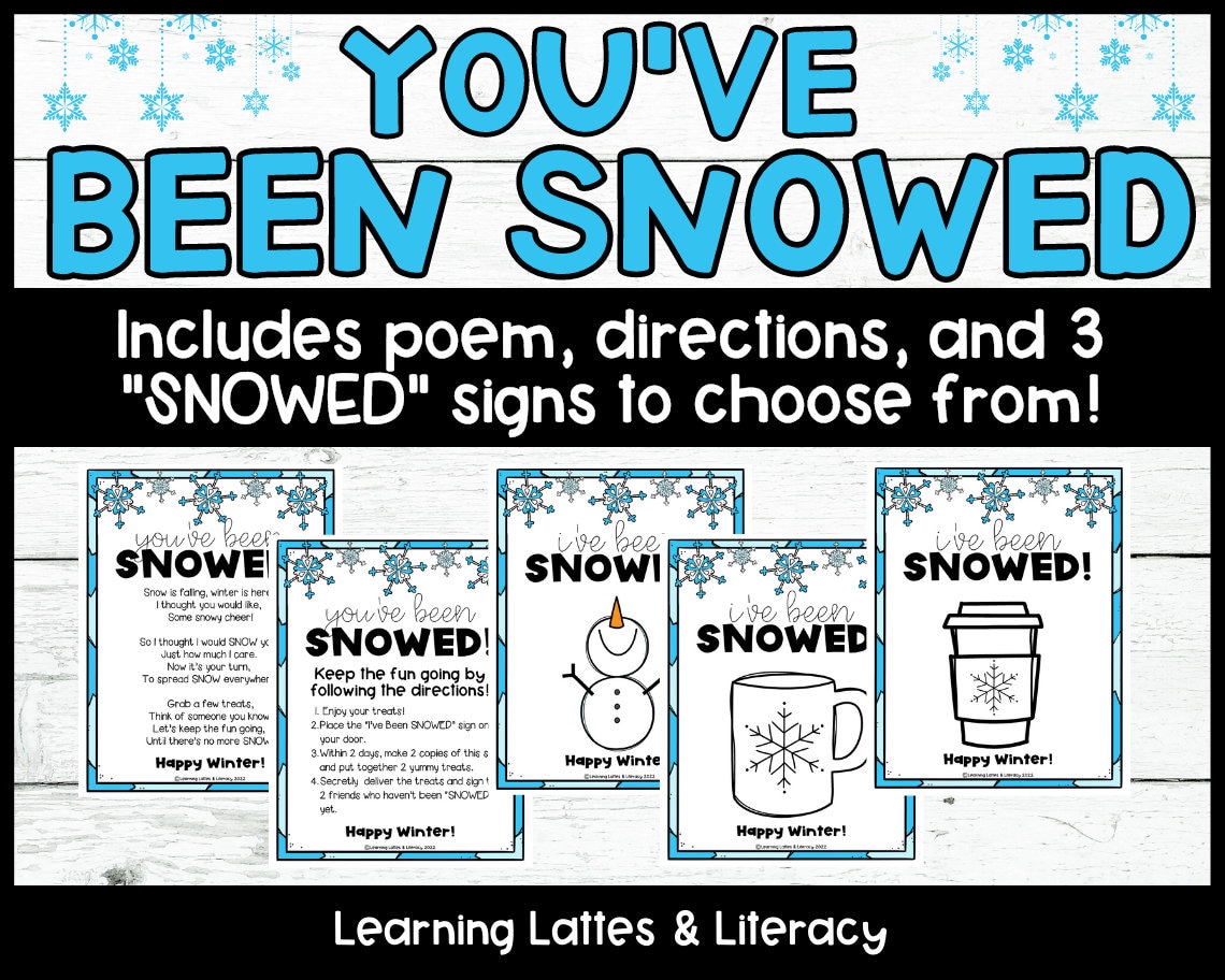 You've Been SNOWED Mugged Winter January Staff Morale Fun Coworker DIY ...