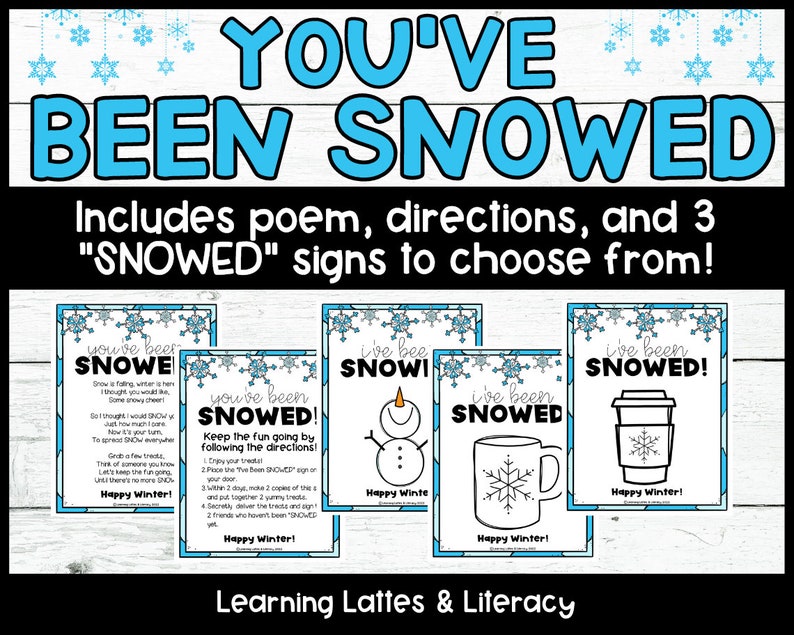 You've Been SNOWED Mugged Winter January Staff Morale Fun Coworker DIY ...