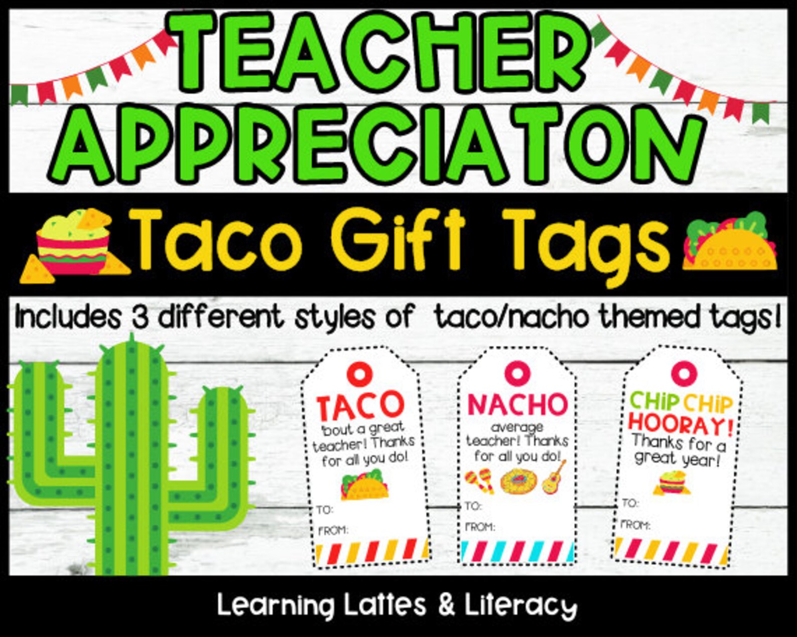 Teacher Appreciation Taco Gift Tags End of School Taco Bout A - Etsy