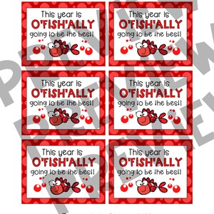 Back to School Goldfish Student Gift Tags Ofishally Goldfish Treat Tags ...