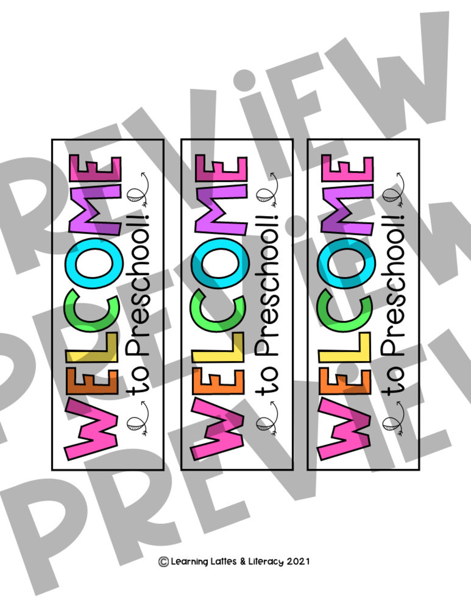 Welcome Back to School Bookmarks: Prek-8 Student Gift Tags (digital ...