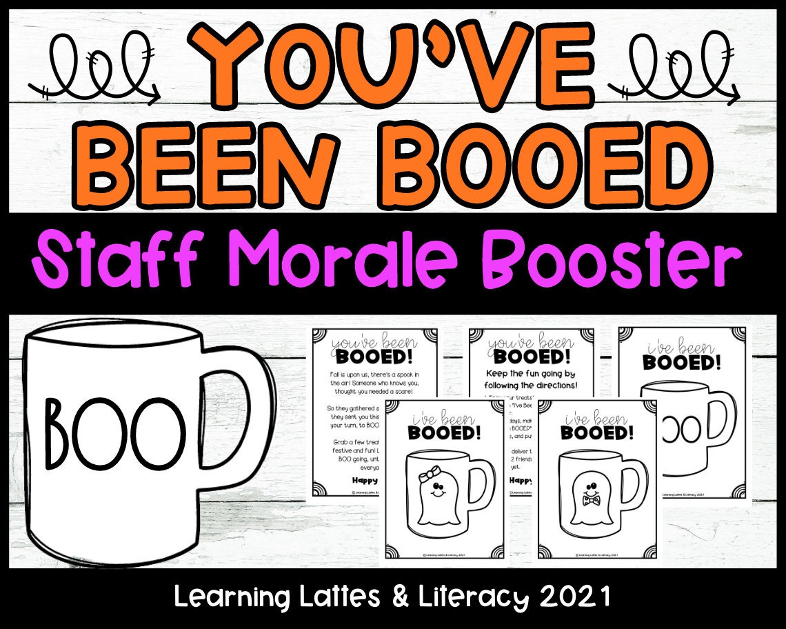You've Been Booed Staff Morale Fun Fall Coworker DIY Gift - Etsy