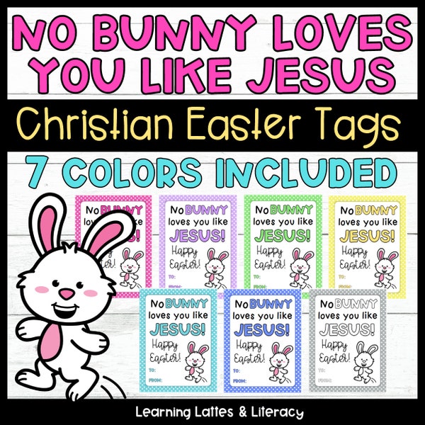 No Bunny Loves You Like Jesus - Etsy