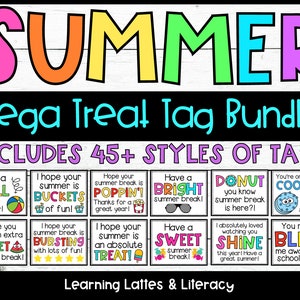 Summer Break Gift Tags Student Summer Treat Tags End of School - Etsy