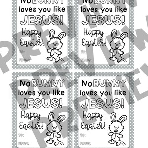 Christian Easter Gift Tags | No Bunny Loves You Like Jesus Easter Gift ...