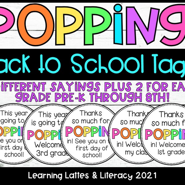 Back to School Gift Tags - Etsy