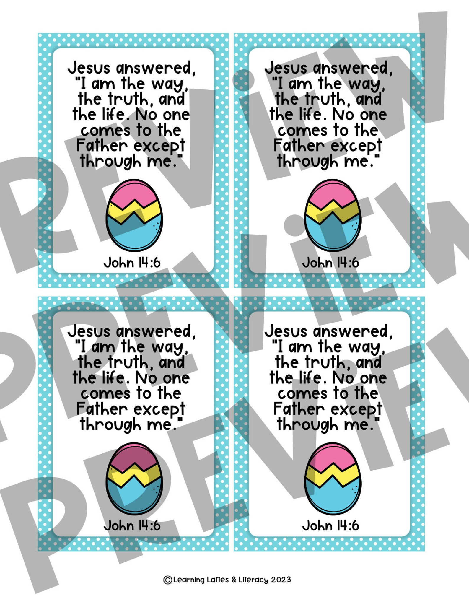 Christian Easter Gift Tags He is Risen Easter Egg Scripture Gift Tags ...