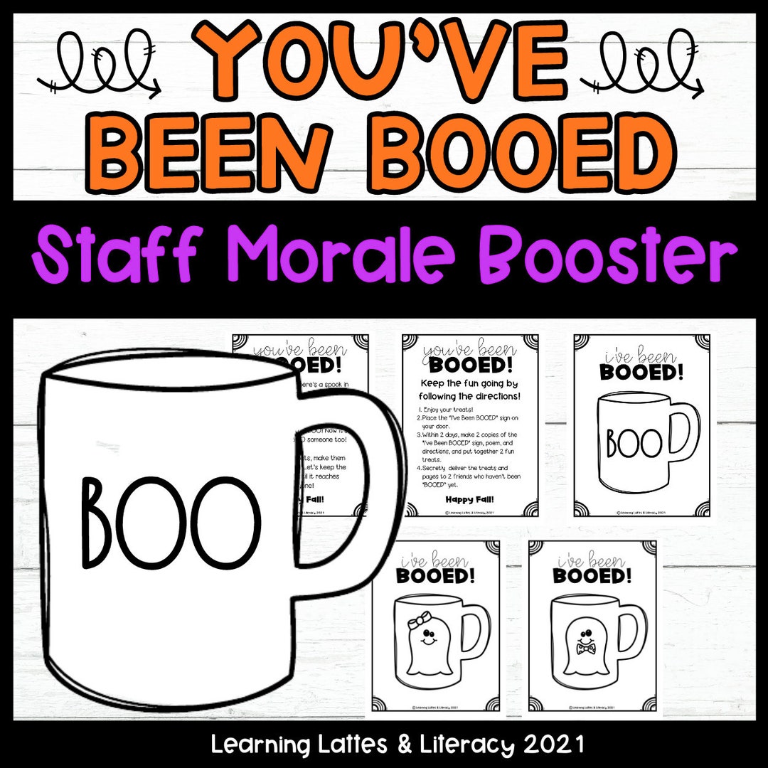 You've Been Booed Staff Morale Fun Fall Coworker DIY Gift Ideas Staff ...