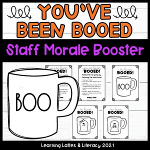 You've Been Booed Staff Morale Fun Fall Coworker DIY Gift Ideas Staff ...