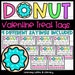 Valentines Day Gift Tags Donut Treat Tags Student Valentine Tags ...