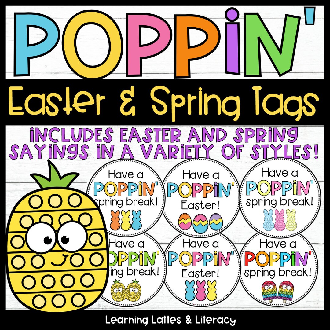 Poppin Easter Tags Poppin Spring Break | Pop-it Popcorn Blow Pop Easter ...