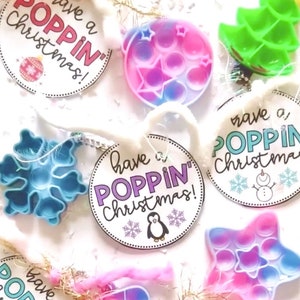 Poppin Christmas Tags Poppin Holidays | Pop-it Popcorn Blow Pop Holiday ...