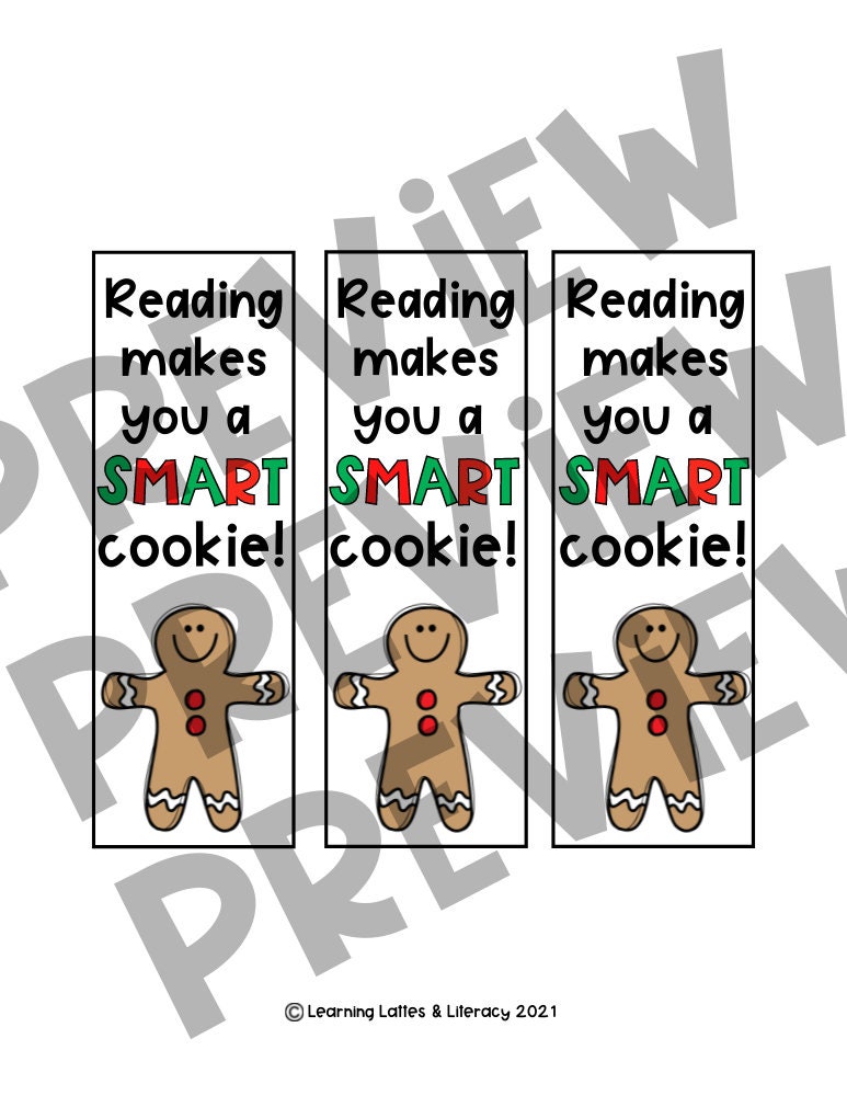 Christmas Bookmarks for Students Holiday Bookmarks Merry - Etsy