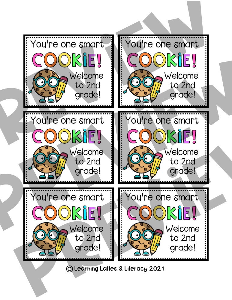 Smart Cookie Gift Tags: Back to School Treats (PDF Download) - Etsy