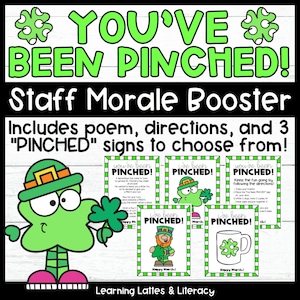You've Been PINCHED Mugged Spring St. Patrick's Day March Staff Morale ...