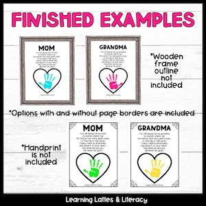 Mother's Day Handprint Craft & Poem Template Printable Mother's Day ...