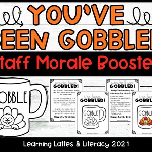 You've Been GOBBLED Staff Morale Fun Fall Coworker DIY | Etsy