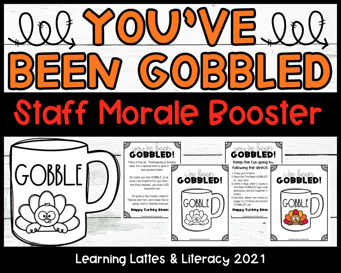You've Been GOBBLED Staff Morale Fun Fall Coworker DIY - Etsy