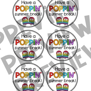 Poppin Summer Gift Tags Poppin End of School Year Popsicle Student Gift ...