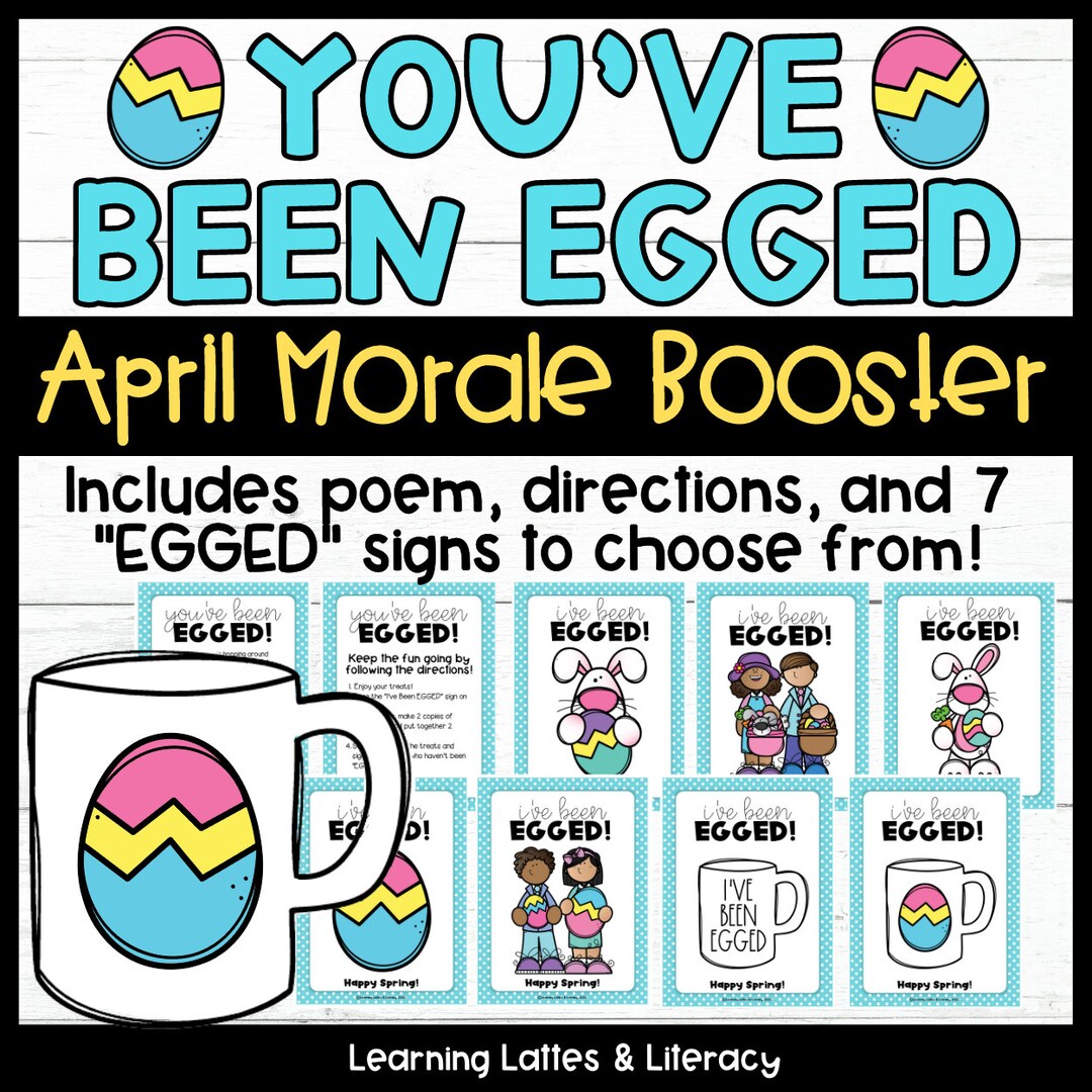 You've Been EGGED Mugged I've Been Egged Easter Egg Staff Morale Fun ...