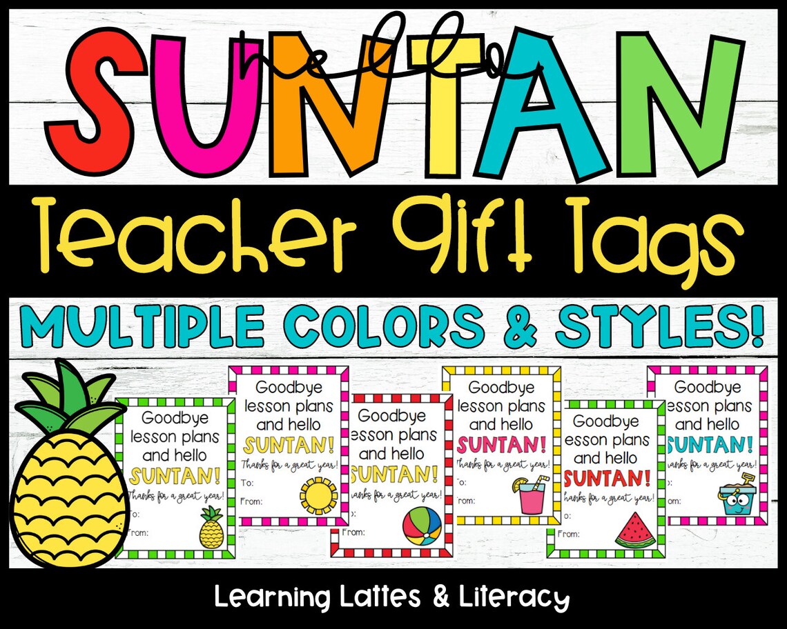 Teacher Appreciation Gift Tags Goodbye Lesson Plans Hello - Etsy