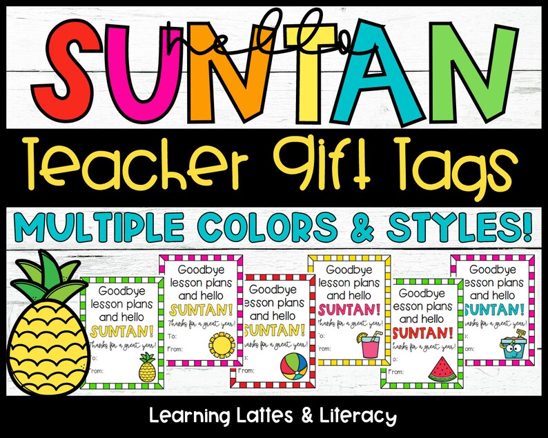 Teacher Appreciation Gift Tags Goodbye Lesson Plans Hello - Etsy