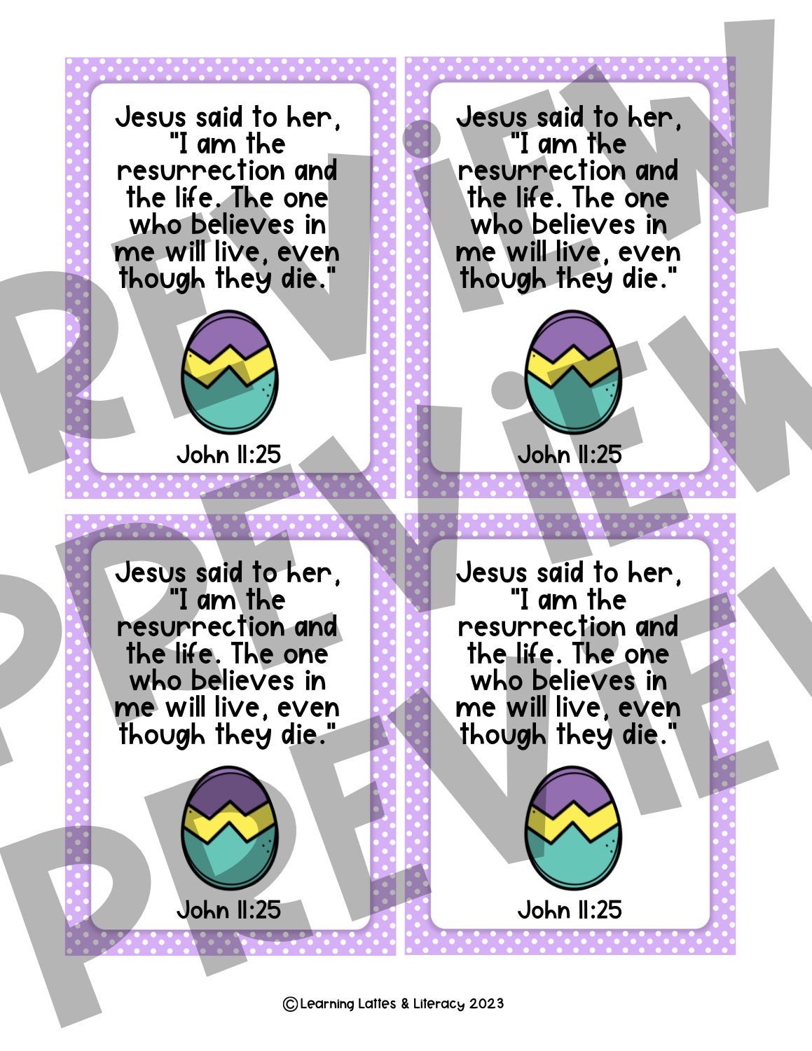 Christian Easter Gift Tags He is Risen Easter Egg Scripture Gift Tags ...