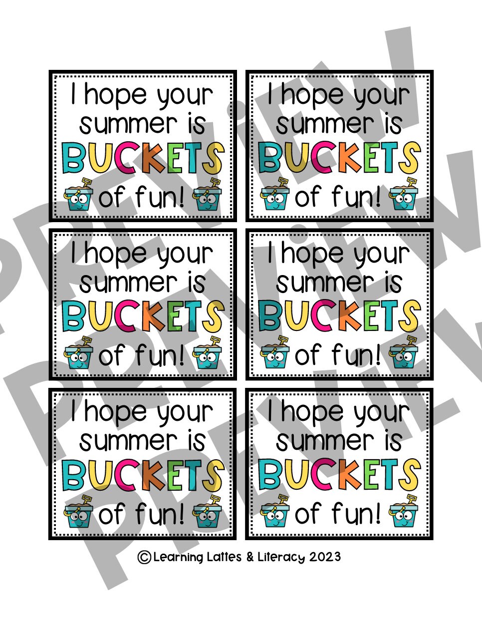 Summer Break Gift Tags Student Summer Treat Tags End of School - Etsy