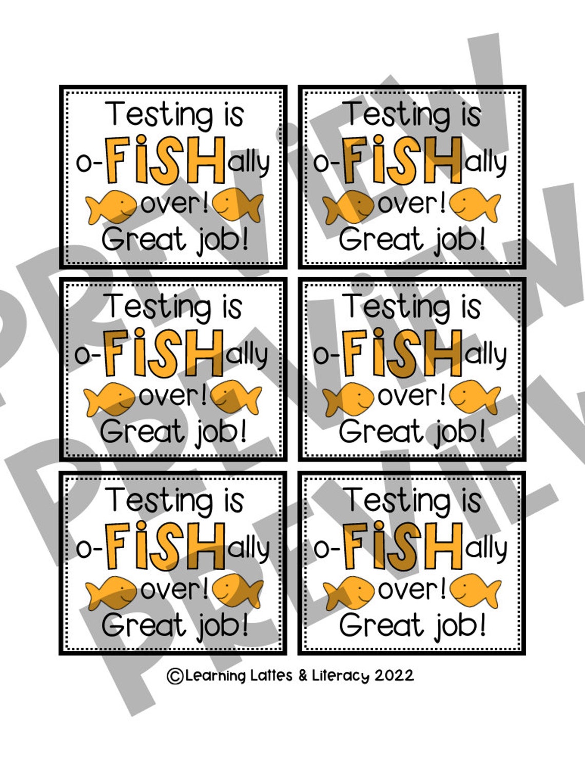 Testing Motivation Gift Tags: Teacher Student Candy Treat (digital ...