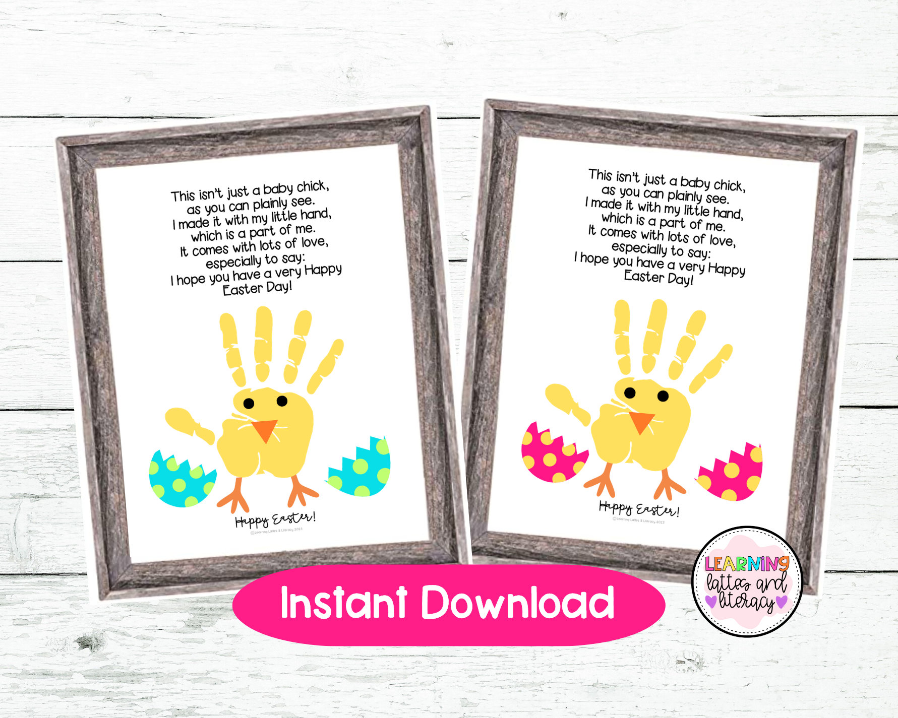 Easter Handprint Poem Template Easter Keepsake Craft April Handprint ...