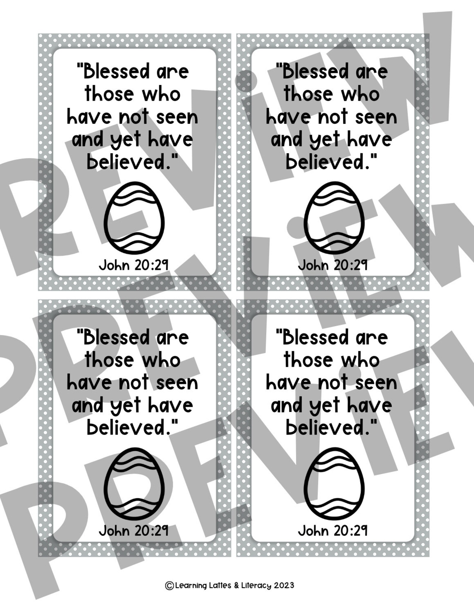 Christian Easter Gift Tags He is Risen Easter Egg Scripture Gift Tags ...