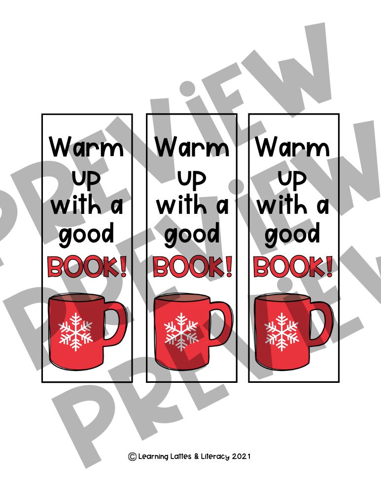 Christmas Bookmarks for Students Holiday Bookmarks Merry - Etsy